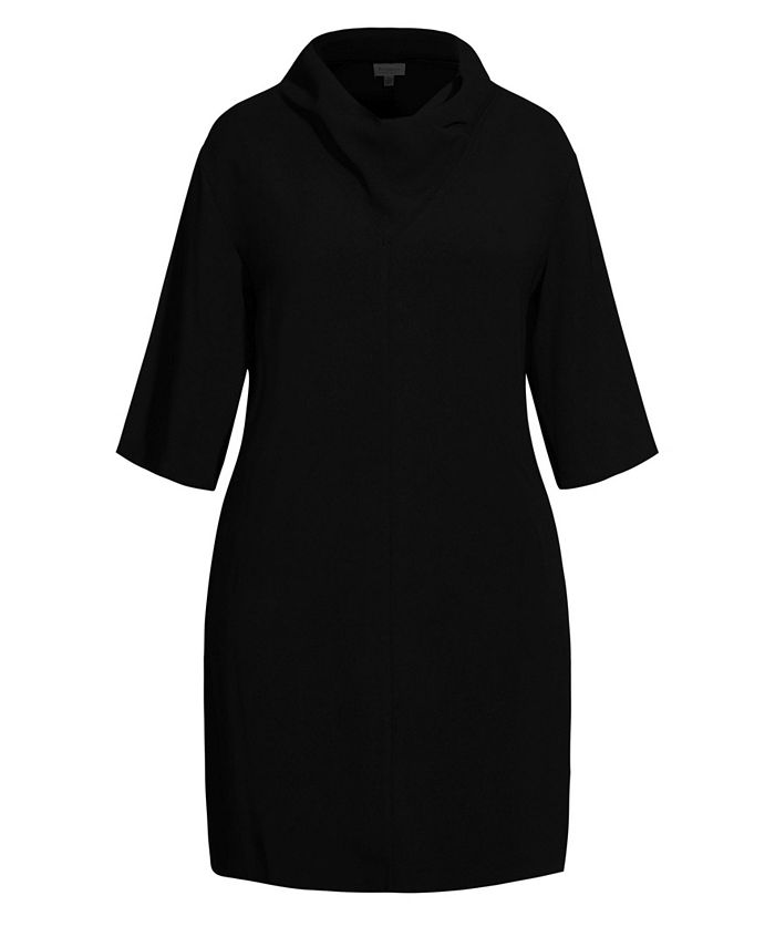 City Chic Trendy Plus Size Refinity Cowl Dress - Macy's