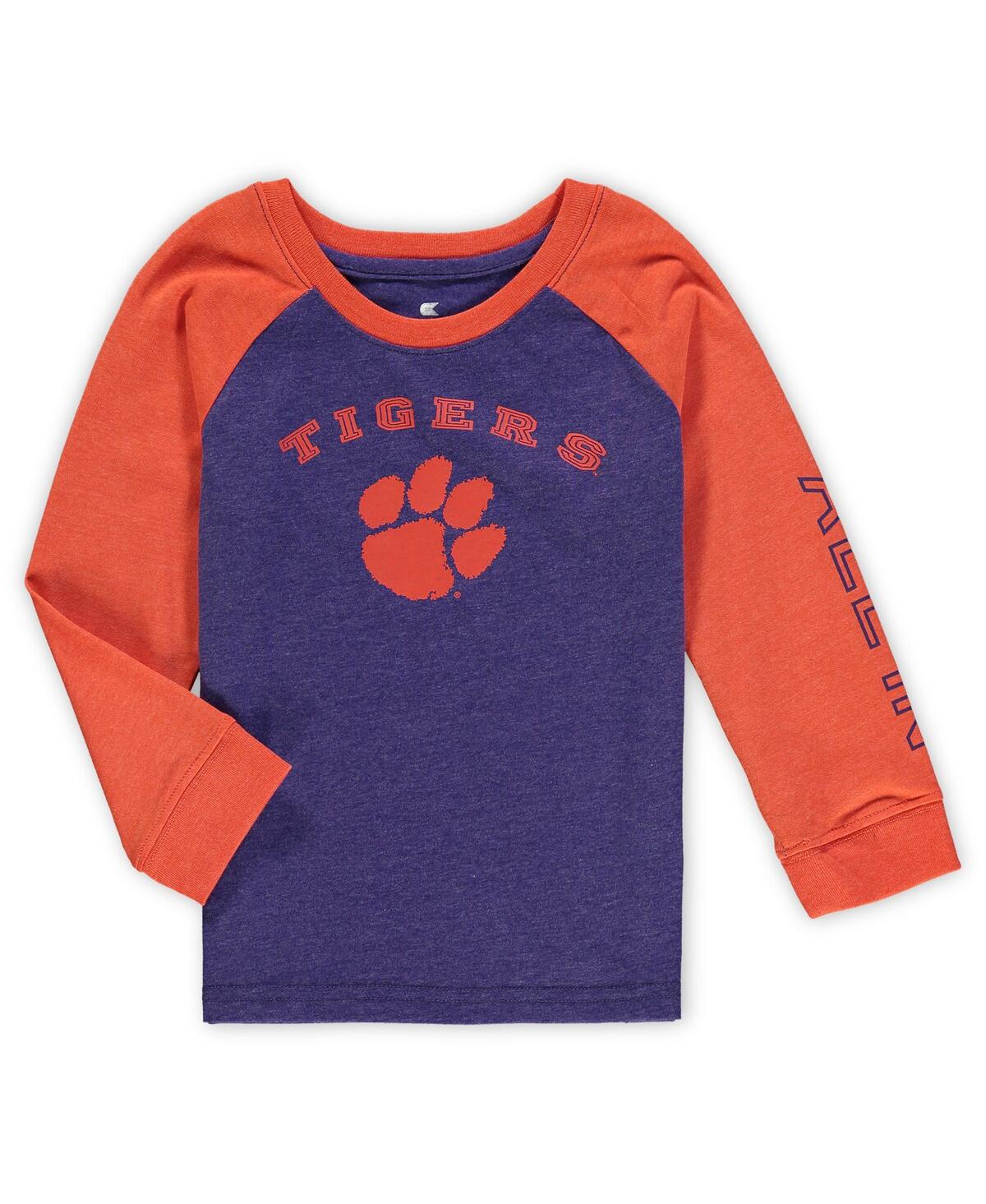Click here for Toddler Unisex Colosseum Heathered Purple Clemson... prices