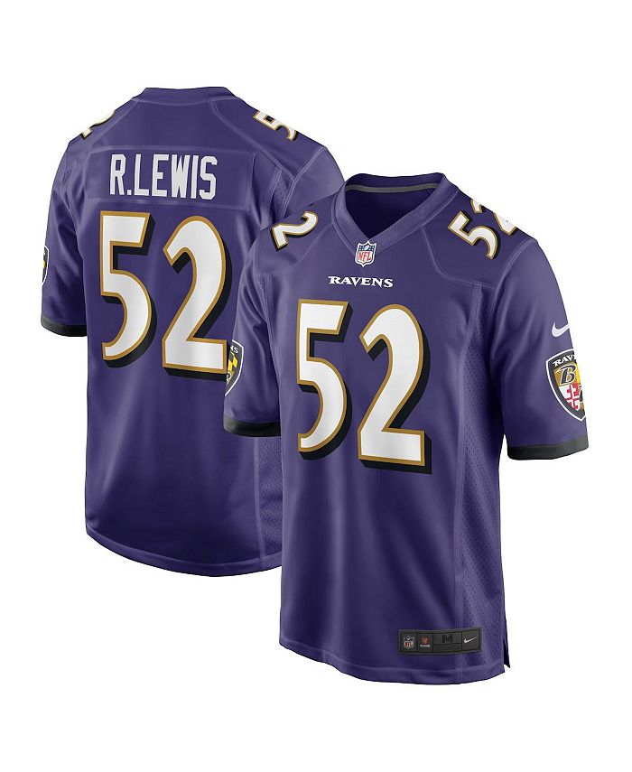 Nike Men's Ray Lewis Purple Baltimore Ravens Retired Player Game Jersey ...