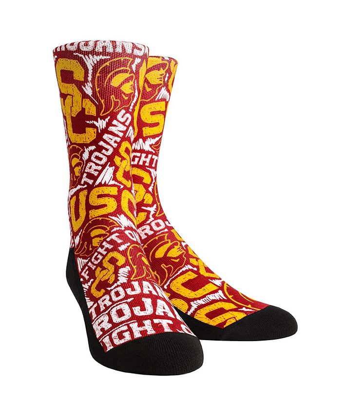 Rock 'Em Women's Rock Em Socks USC Trojans Logo Sketch Crew Socks - Macy's
