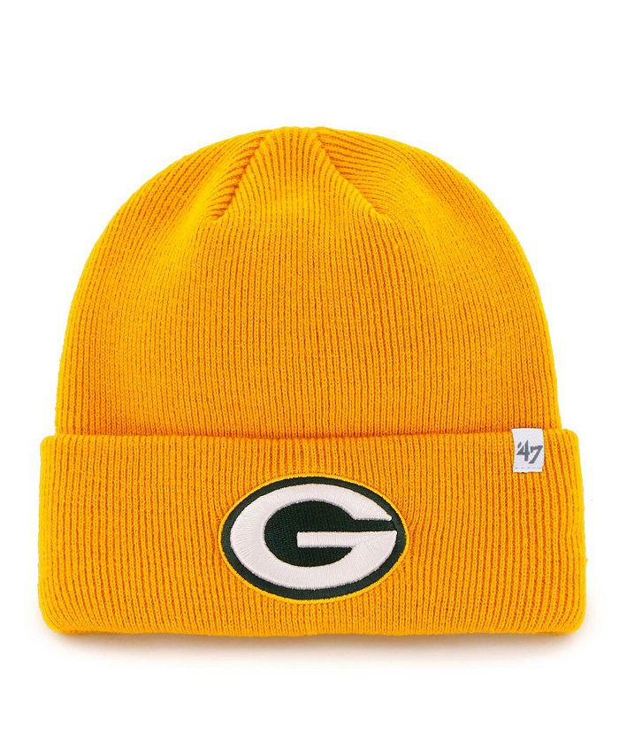 '47 Brand Men's '47 Gold Green Bay Packers Secondary Basic Cuffed Knit ...