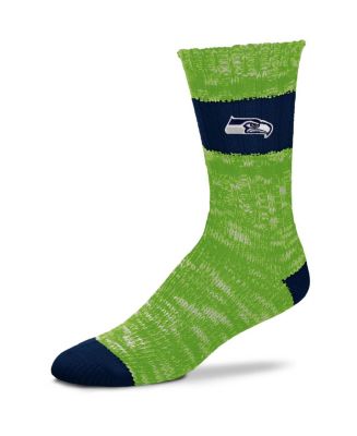Women's For Bare Feet Seattle Seahawks Alpine Stripes Crew Socks - Macy's