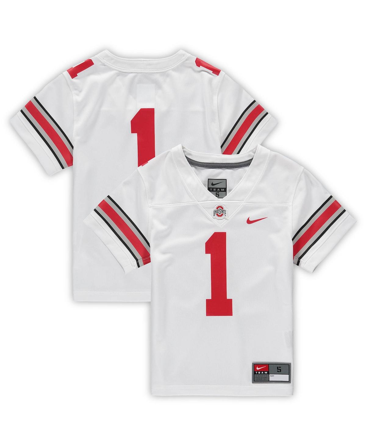 Click here for Boys and Girls Preschool Nike #1 White Ohio State... prices