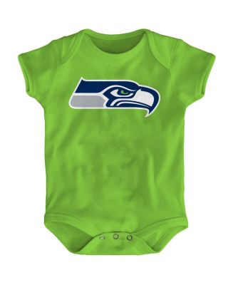 Unisex Newborn Infant Neon Green Seattle Seahawks Team Logo Bodysuit ...