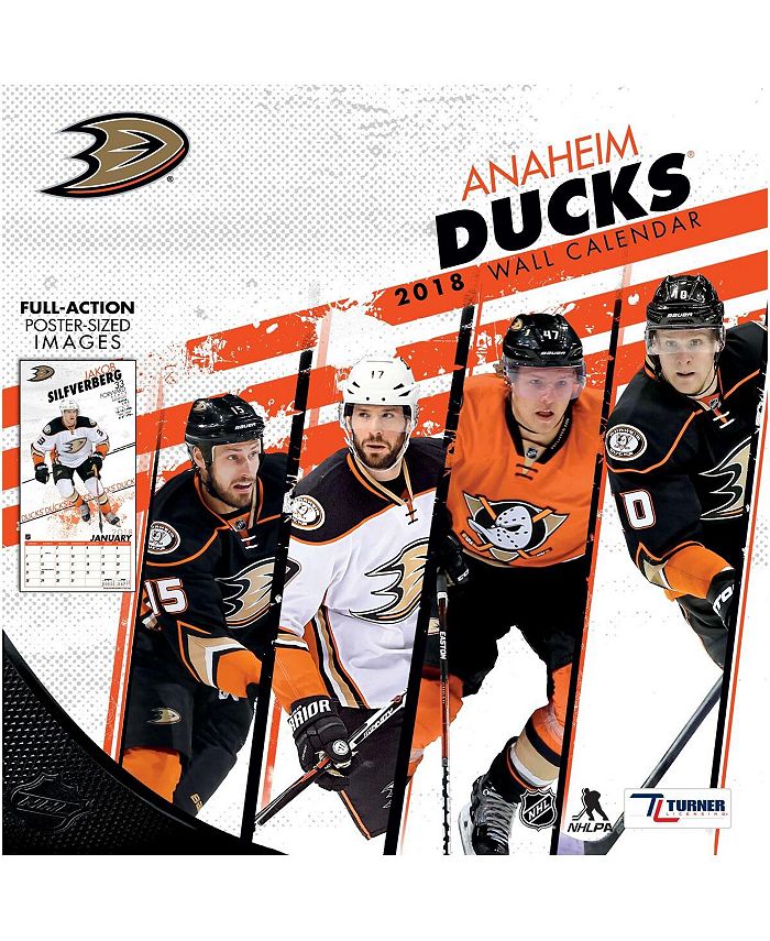Turner Licensing Anaheim Ducks 2018 12" x 12" Team Wall Calendar - Macy's