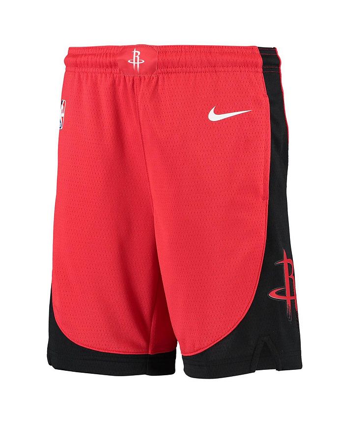 Nike Big Boys Red Houston Rockets 2020/21 Swingman Shorts - Icon ...