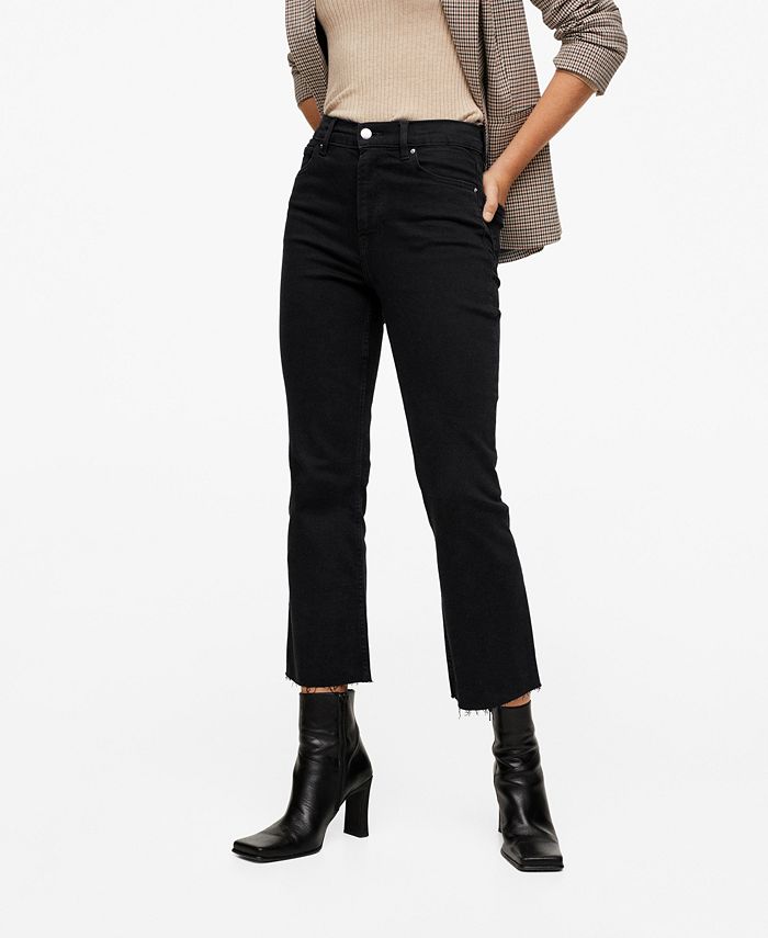MANGO Women's High-Waist Bootcut Jeans - Macy's