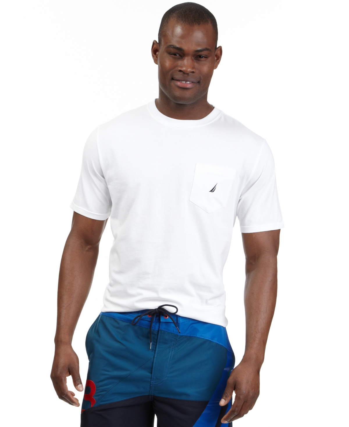 Click here for Nautica Mens Classic-Fit Solid Crew Neck Pocket T-... prices