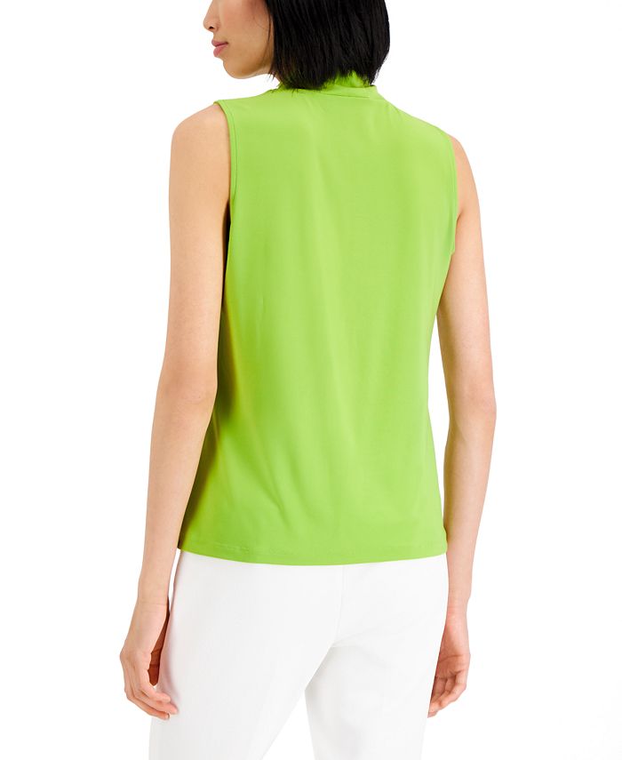 Kasper Women's Gathered-Front Stretch Knit Top - Macy's