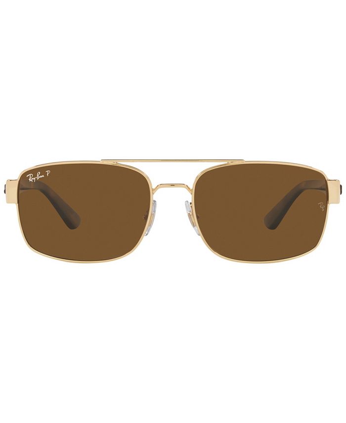 Ray-Ban Men's Polarized Sunglasses, RB3687 61 - Macy's