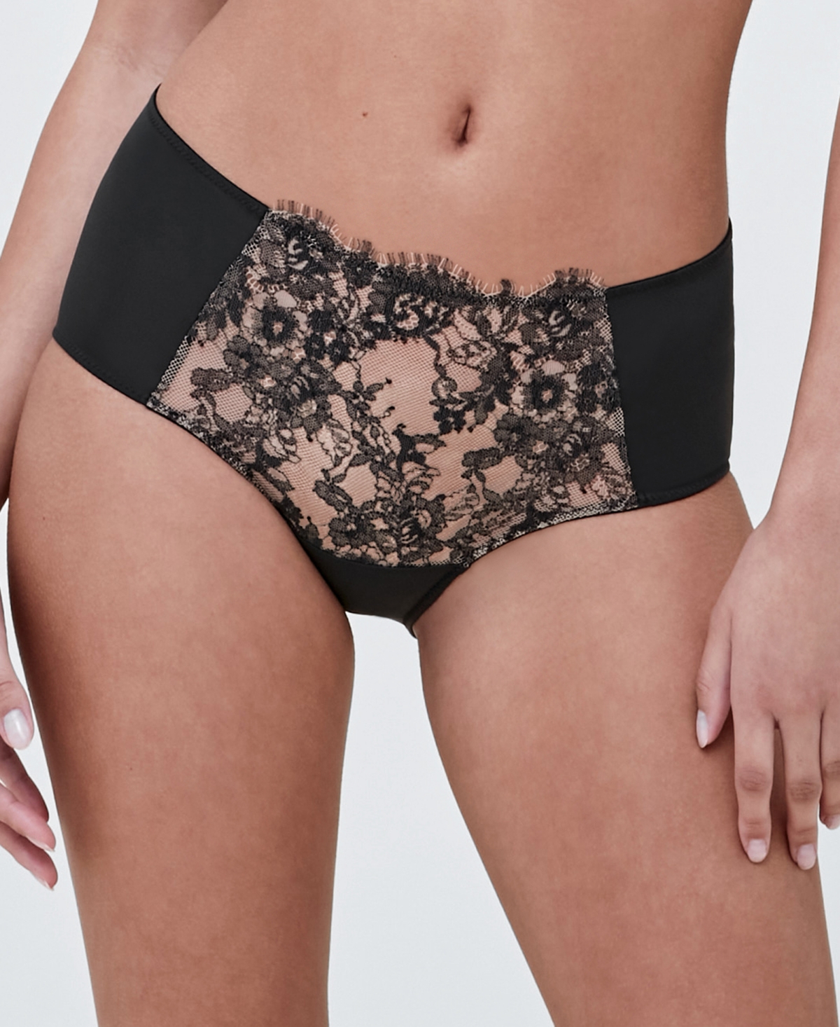 Click here for Skarlett Blue Womens Entice Front Lace Brief - Bla... prices