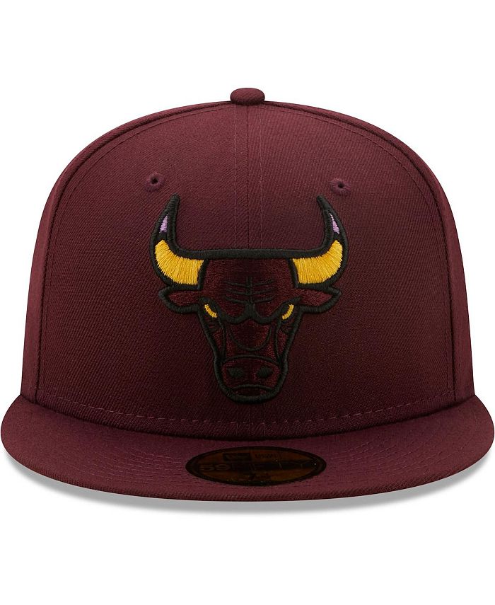 New Era Men's Maroon Chicago Bulls Color Pack 59FIFTY Fitted Hat - Macy's