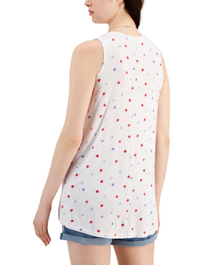Style & Co Women's Star-Print Tank Top, Created for Macy's - Macy's