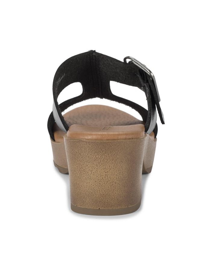 Baretraps Gwenney Block Heel Slide Sandals And Reviews Sandals Shoes Macys