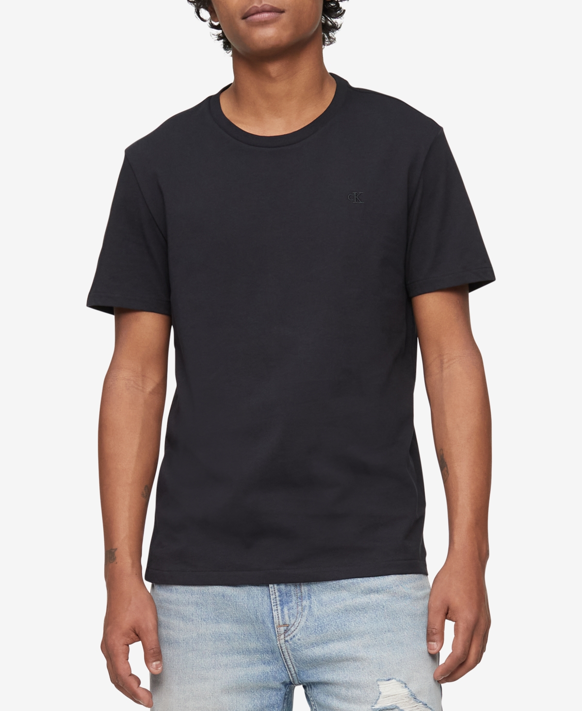 Click here for Calvin Klein Mens Smooth Cotton Solid Crewneck T-S... prices