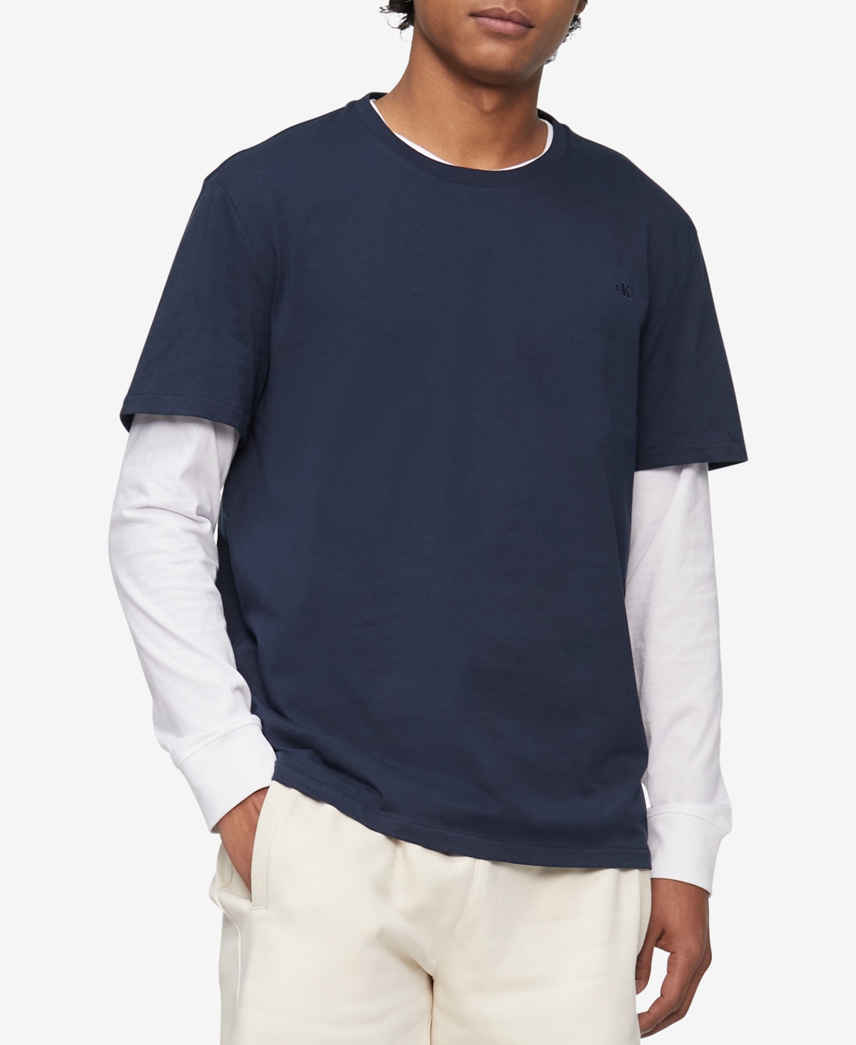 Click here for Calvin Klein Mens Smooth Cotton Solid Crewneck T-S... prices