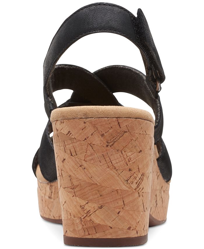Clarks Women's Collection Giselle Beach Slingback Wedge Sandals - Macy's