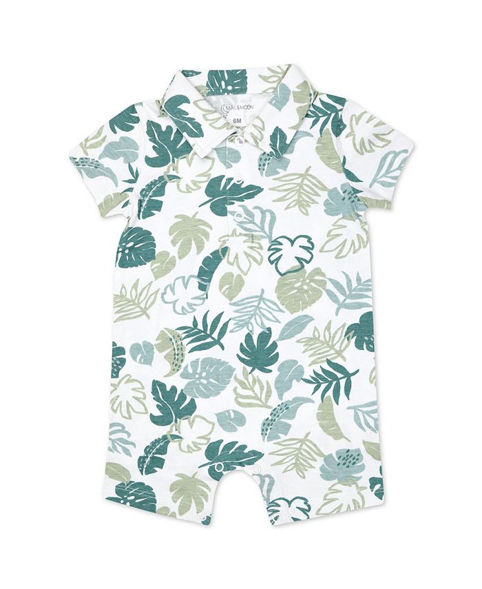 Mac & Moon Baby Boys Rhino Printed Rompers, Pack of 2 - Macy's