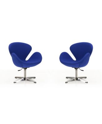 Raspberry Adjustable Swivel Chair, Set of 2 - Macy's