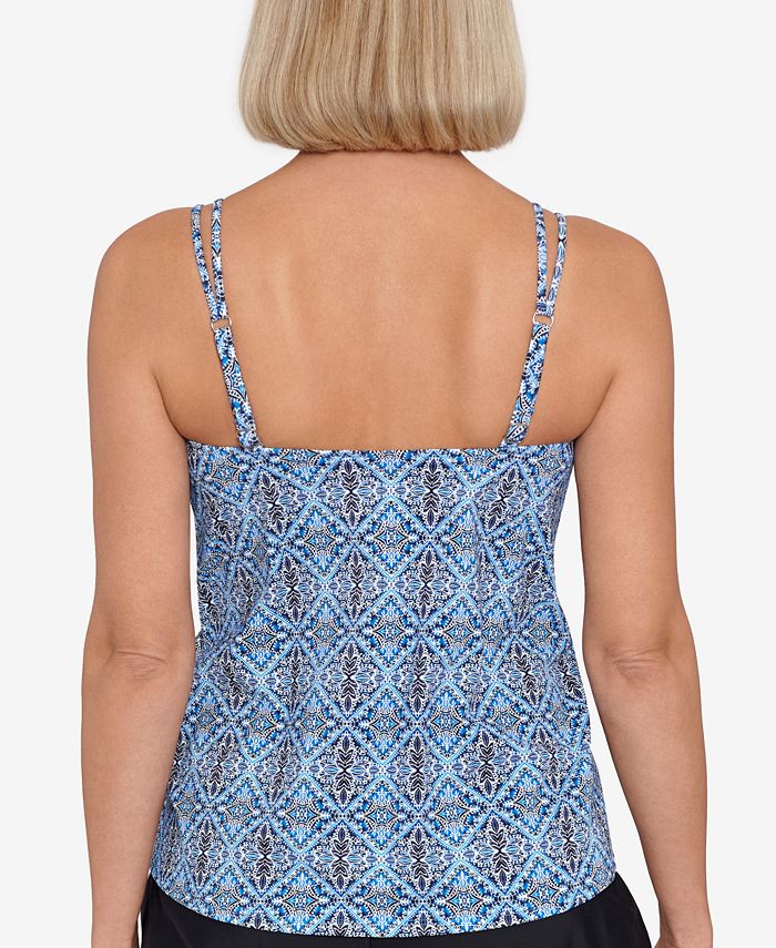 Swim Solutions Women's Handkerchief-Hem Tankini Top, Created For Macy's ...