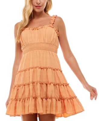 City Studios Juniors' Ruffled Tiered Dress - Macy's