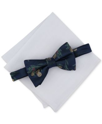 Bar III Men's Guerra Citrus Bow Tie & Pocket Square Set, Created for ...