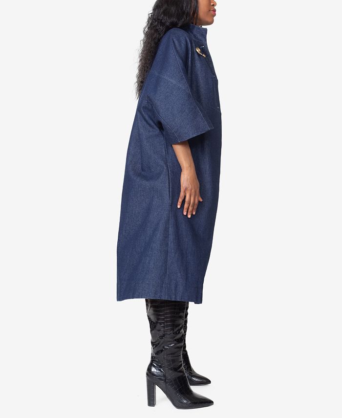Unisa Eurani Women's Denim Long Asymmetrical Jacket - Macy's