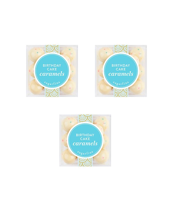 Sugarfina Birthday Cake Caramels - Small Cube Kit (Pack of 3) - Macy's