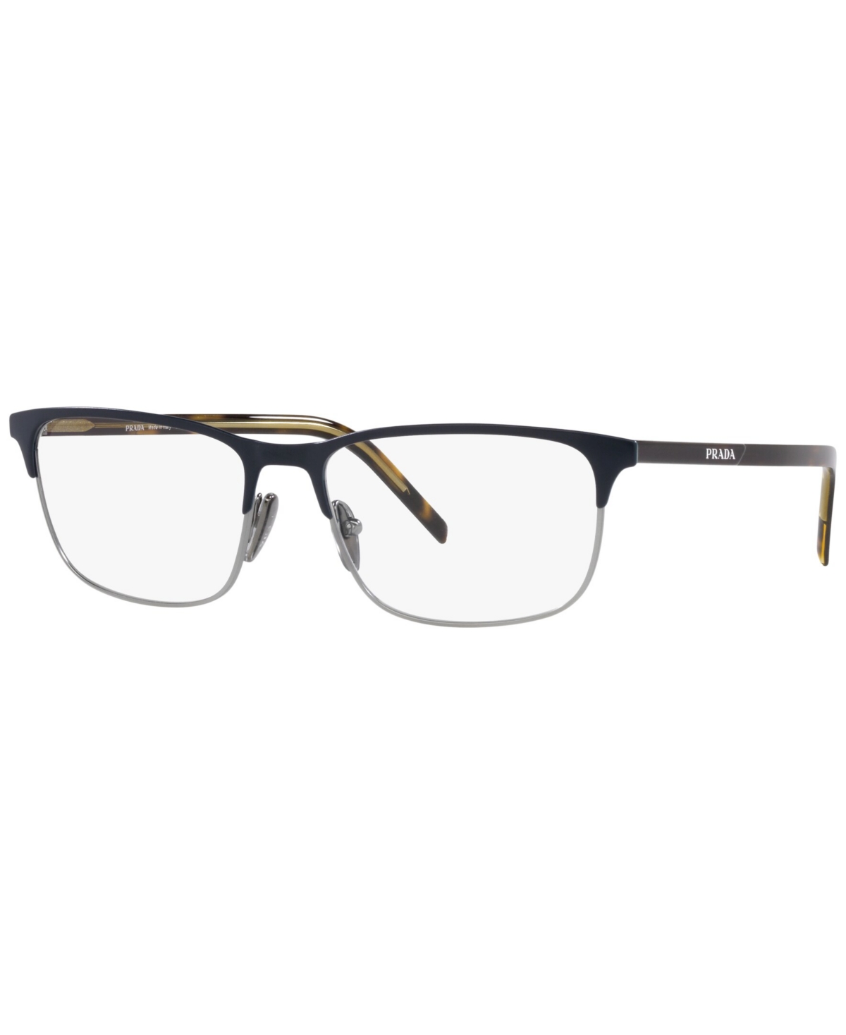 Click here for Prada PR66YV Mens Pillow Eyeglasses - Matte Baltic... prices