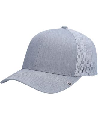 Men's Travis Mathew Heathered Gray Widder 2.0 Trucker Snapback Hat - Macy's