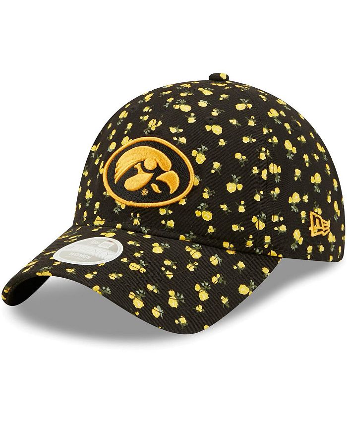 New Era Women's Black Iowa Hawkeyes Floral 9TWENTY Adjustable Hat - Macy's