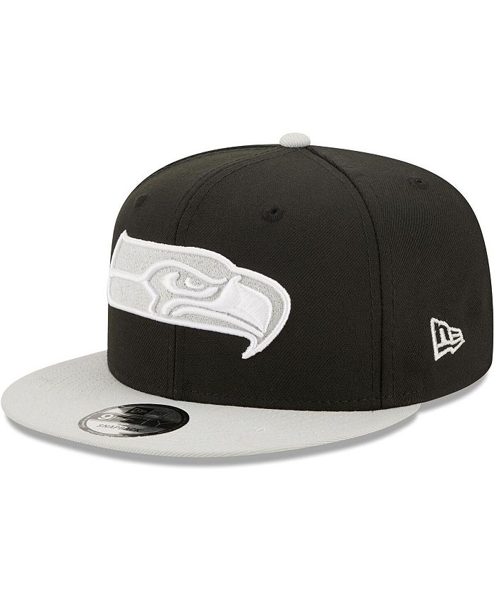 New Era Men's Black, Gray Seattle Seahawks Two-Tone Color Pack 9Fifty ...