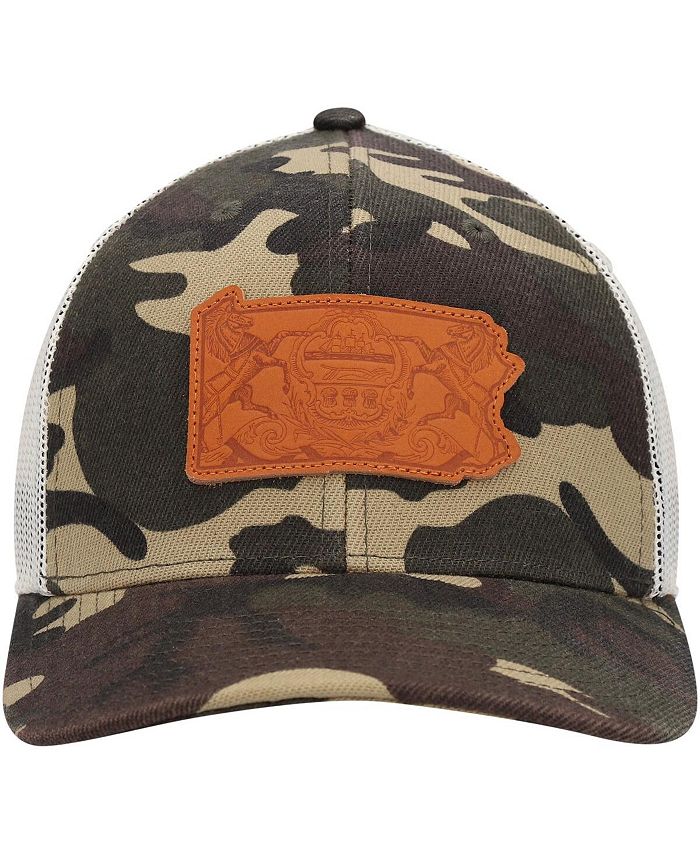 Local Crowns Men's Camo Pennsylvania Icon Woodland State Patch Trucker ...