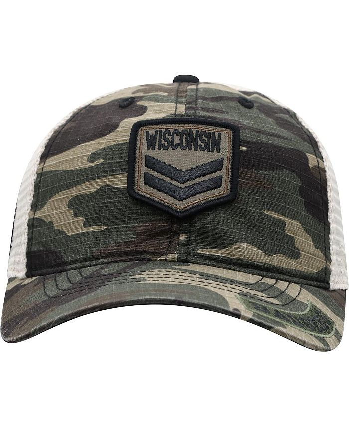 Top of the World Men's Camo, Cream Wisconsin Badgers OHT Military ...
