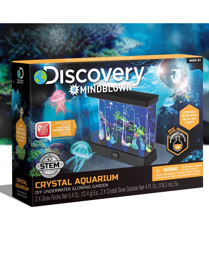 Discovery #MINDBLOWN Crystal Aquarium Tank DIY Underwater Garden - Macy's