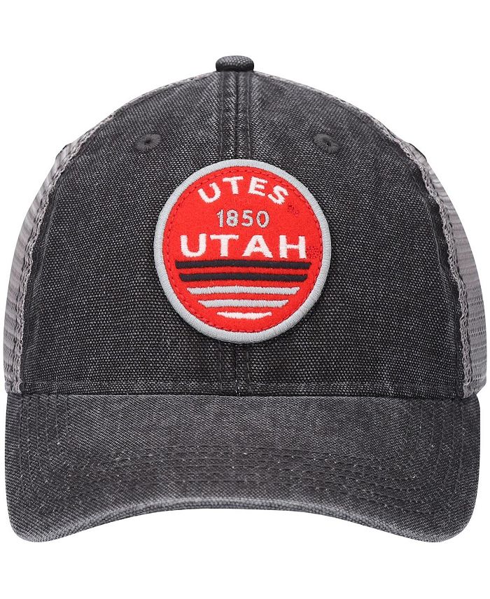 Legacy Athletic Men's Black Utah Utes Sunset Dashboard Trucker Snapback ...