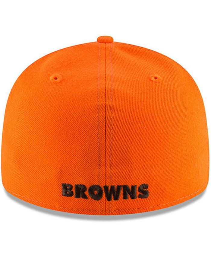 New Era Men's Orange Cleveland Browns Omaha Throwback Low Profile ...