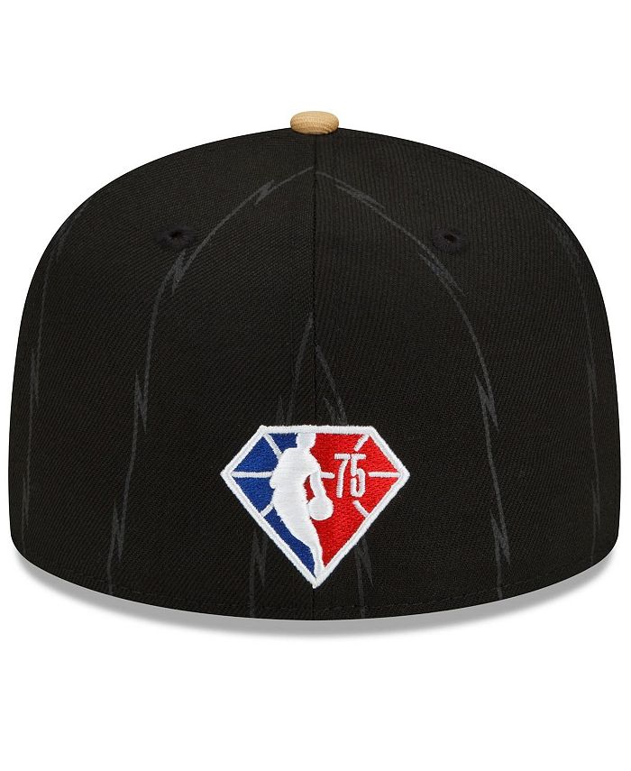 New Era Men's Black, Gold Toronto Raptors 2021/22 City Edition City ...
