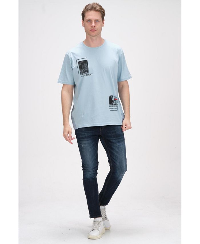 RON TOMSON Men's Modern Print Fitted Important T-shirt & Reviews - T-Shirts - Men - Macy's