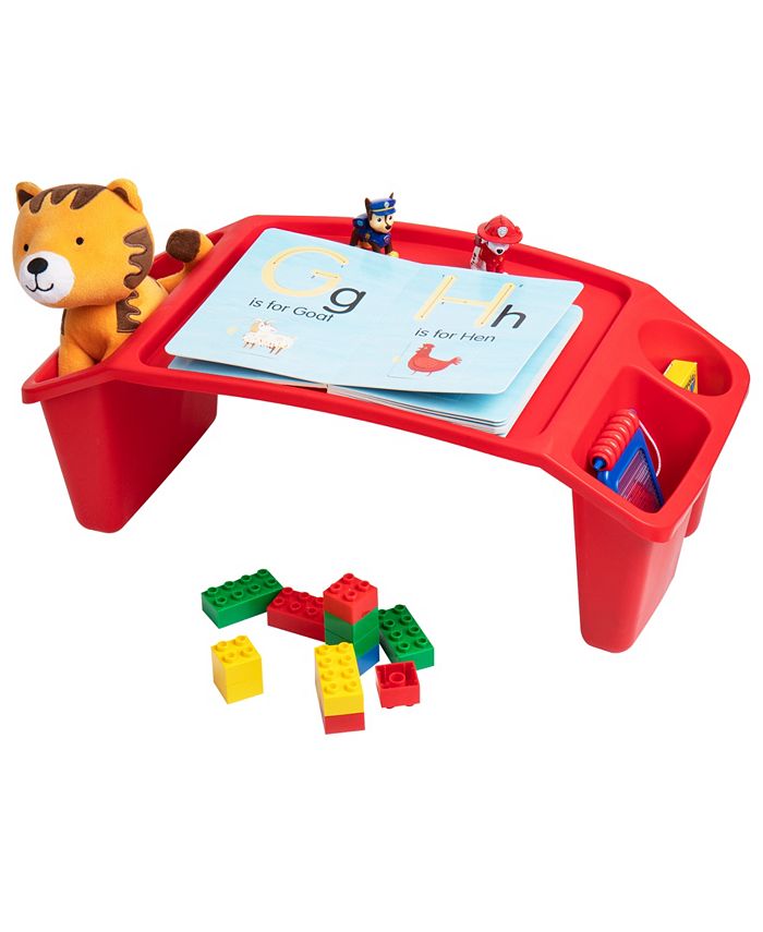 Mind Reader Kids Lap Desk, Freestanding Portable Table with Side ...