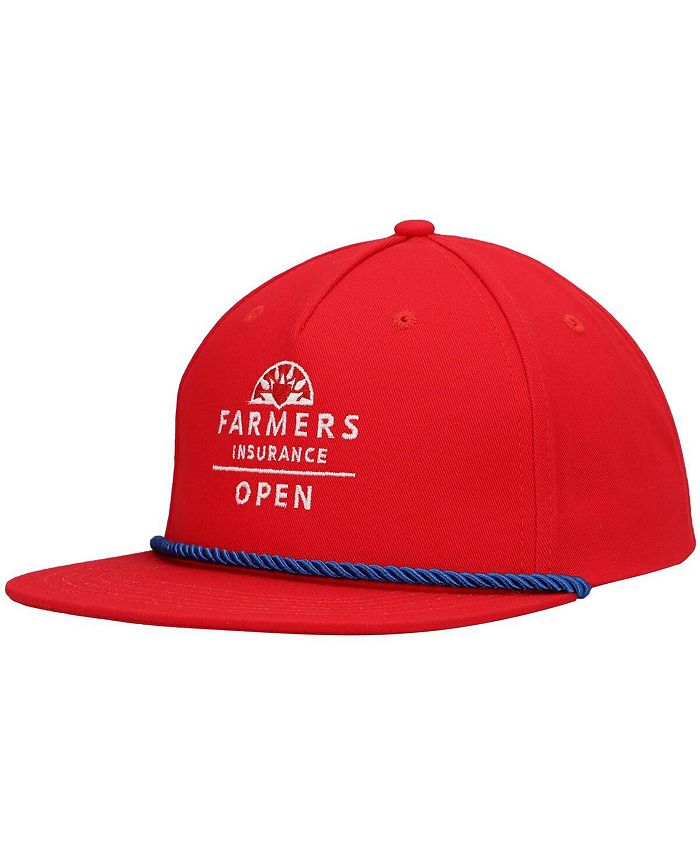 Ahead Men's Red Farmers Insurance Open Colonial Snapback Hat - Macy's