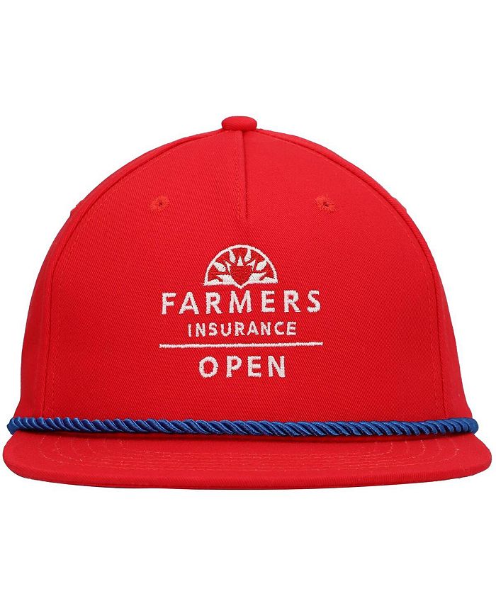 Ahead Men's Red Farmers Insurance Open Colonial Snapback Hat - Macy's