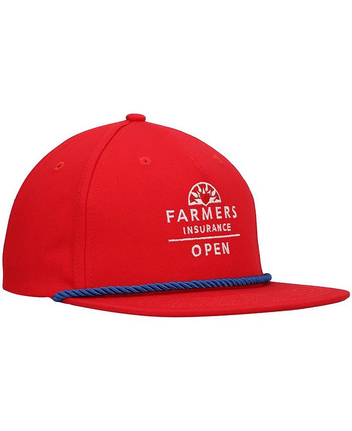 Ahead Men's Red Farmers Insurance Open Colonial Snapback Hat - Macy's