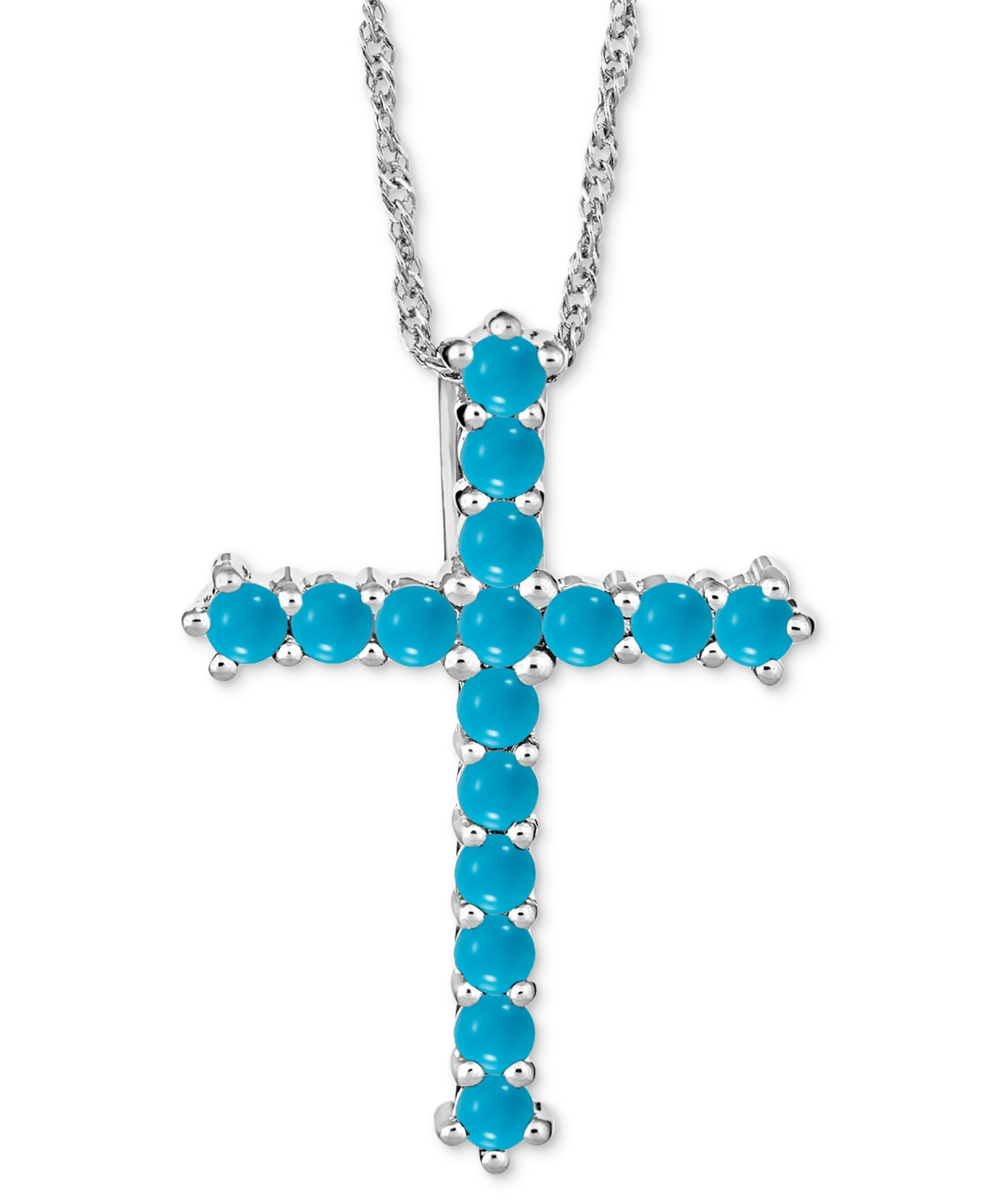 Click here for Onyx Cross 18 Pendant Necklace in Sterling Silver... prices