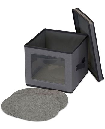 Household Essentials Dinner Plate Storage Box - Macy's