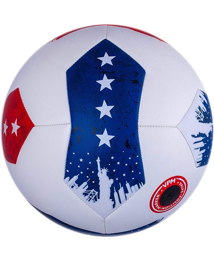 MILLENTI US Soccer Ball Official Size 5 - American Flag Stars and ...
