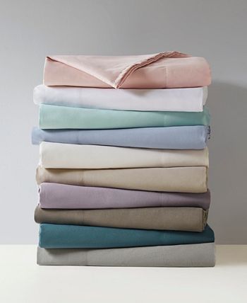Madison Park 3M-Microcell™ Solid 3-Pc. Sheet Set, Twin - Macy's