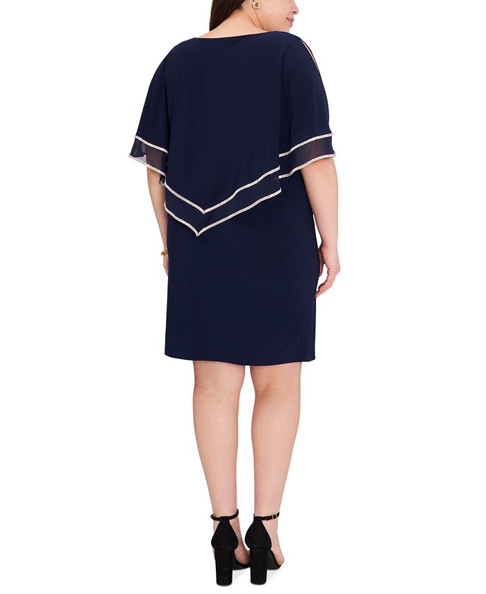 MSK Plus Size Overlay Sheath Dress - Macy's