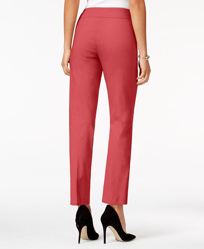 JM Collection Studded Pull-On Tummy Control Pants, Created for Macy's ...