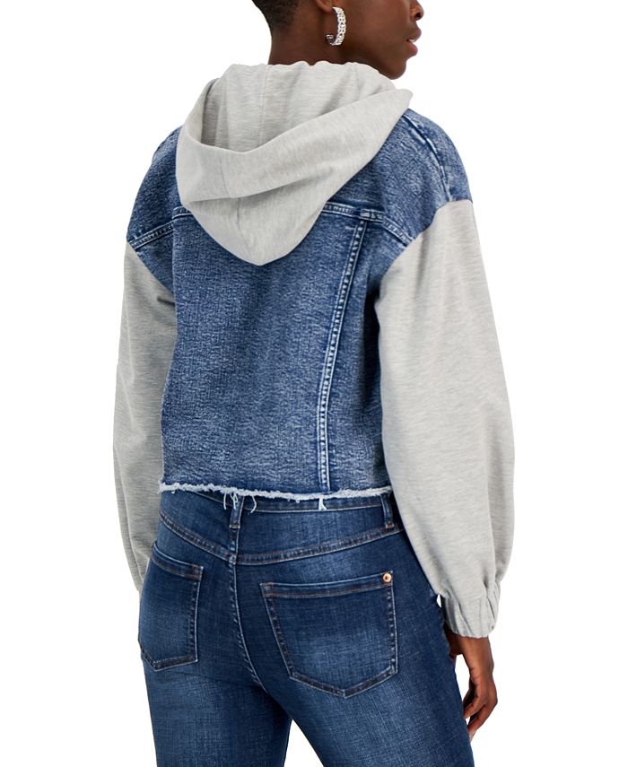 INC International Concepts Women's Mixed-Media Jacket, Created for Macy ...